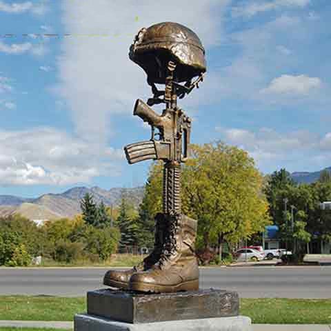 Fallen Soldier Battle Cross Statue For Sale - salestatue