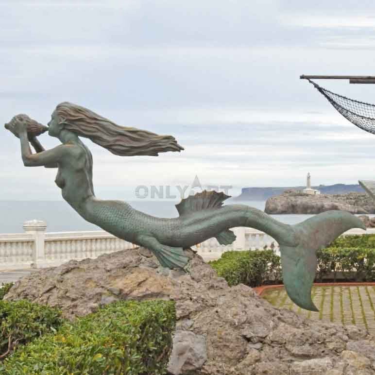 Sirena Magdalena Mermaid Bronze Statue - salestatue