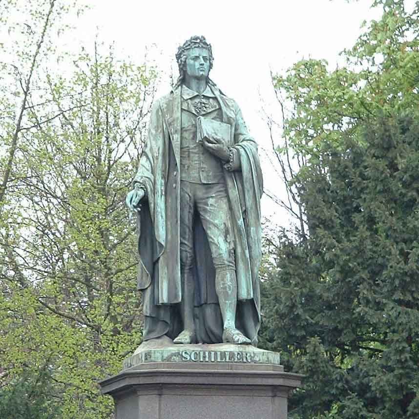 Bronze Park Friedrich Schiller Statue Berlin - salestatue