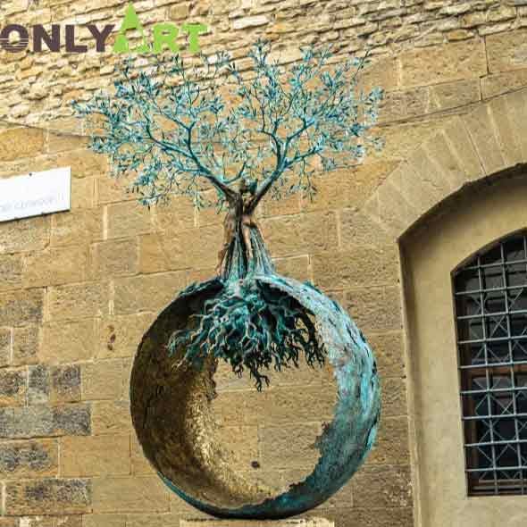 Outdoor Metal Tree Sculpture For Sale - salestatue