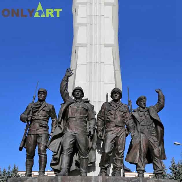 Custom Allies Monument Large Soldier Statue - salestatue