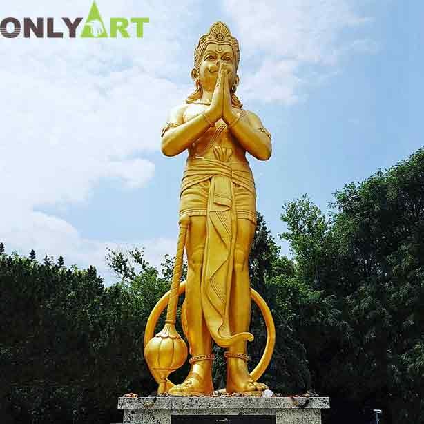 Hindu God Gold Bronze Brass Lord Ganesha Sculpture - salestatue