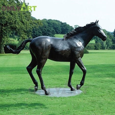 Black Horse Statue For Garden Decoration - salestatue