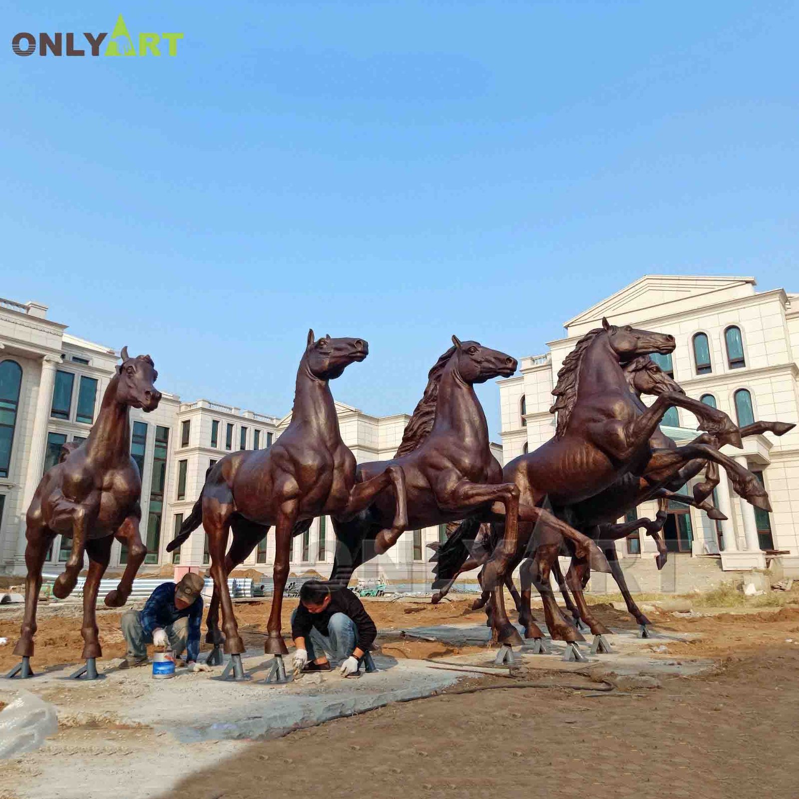 Bronze High Quality Large Horse Statue Luxury Sculpture