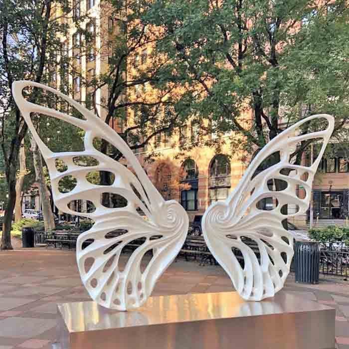 Metal Large Butterfly Garden Sculpture Wings Statue - salestatue