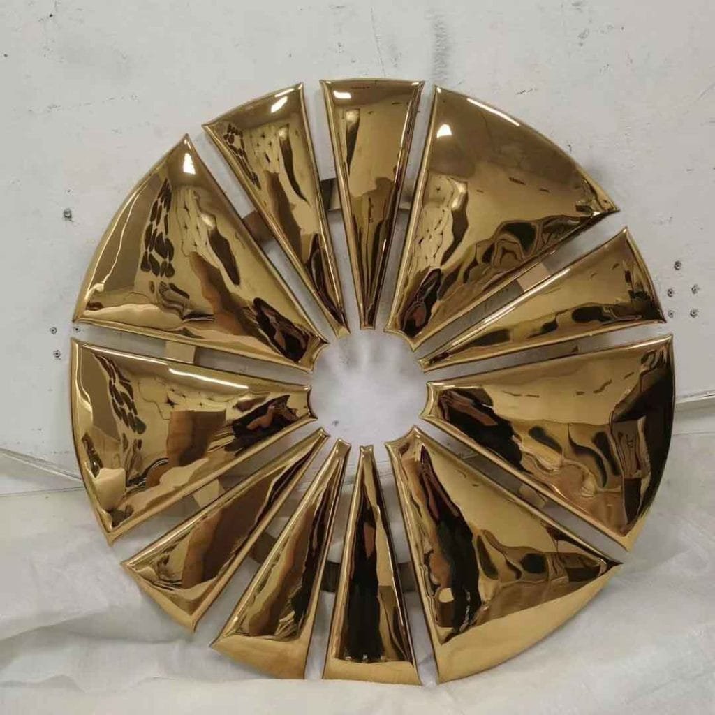 Metal Sculpture Wall Hangings Disc Statue - salestatue