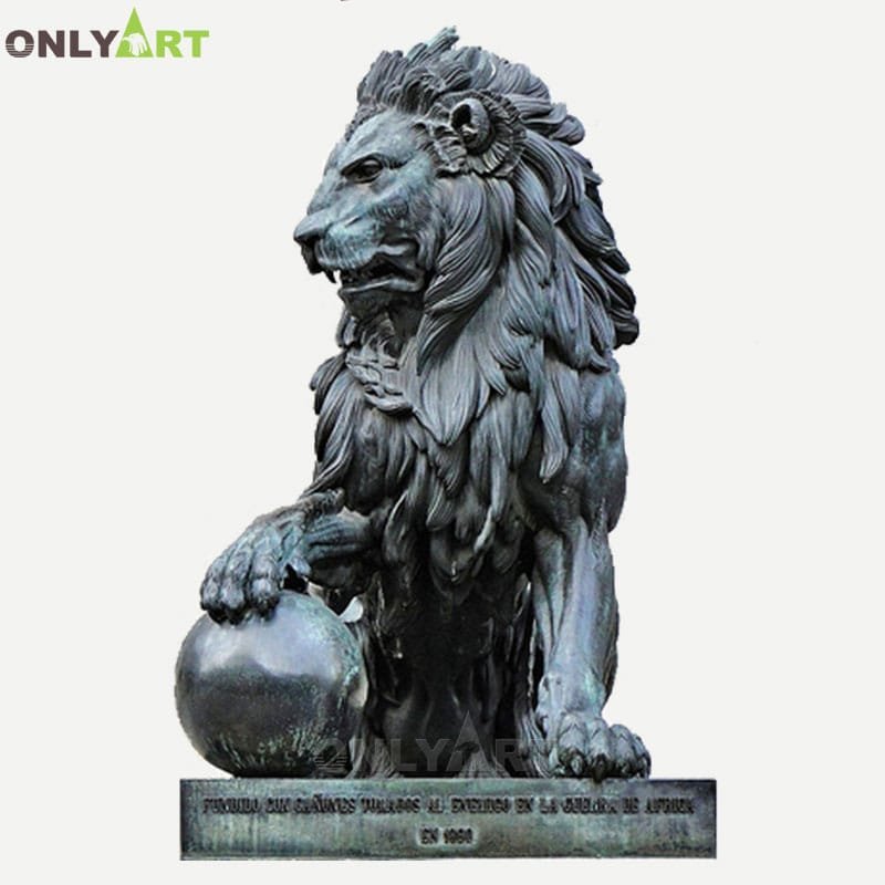 Modern Urban Life Size Sitting Lion Statue - salestatue
