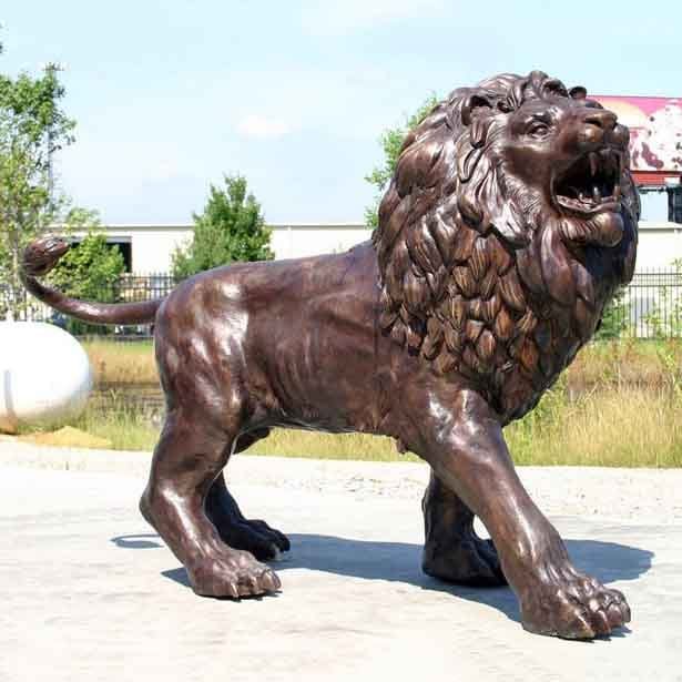 School Symbol Bronze Animal Large Lion Statue - salestatue