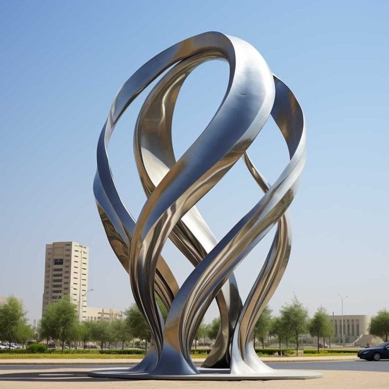 Outdoor Yard Large Statues Conference Center Project