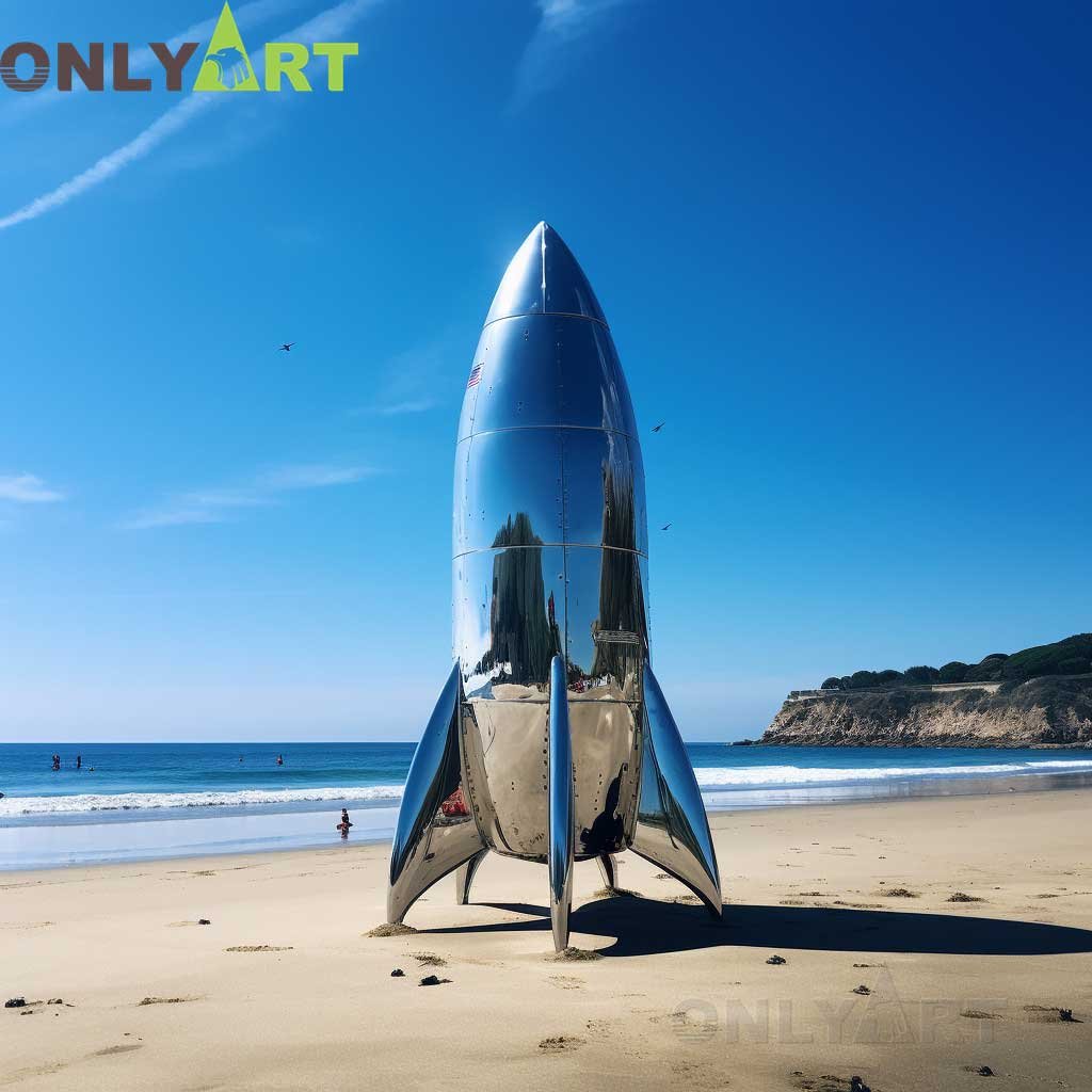 Outdoor Large Metal Rocket Sculpture Singapore - salestatue