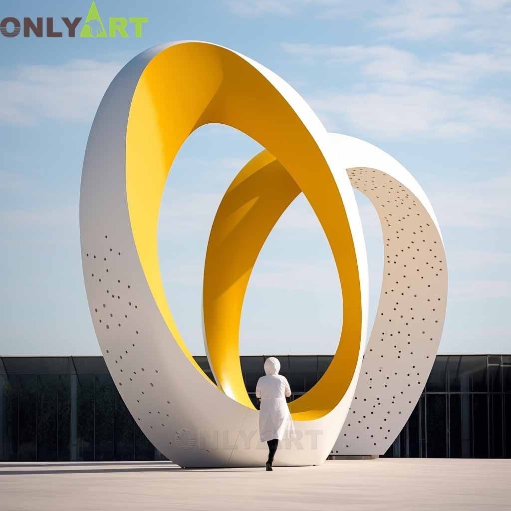 Design Qatar Park Project Metal Circle Sculpture - salestatue