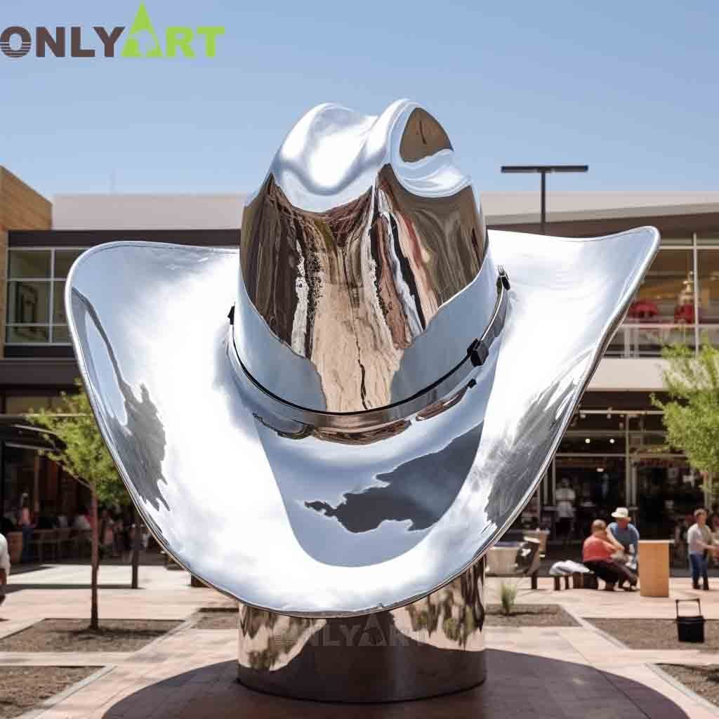 Stainless Steel Metal Hat Sculpture For Park - salestatue
