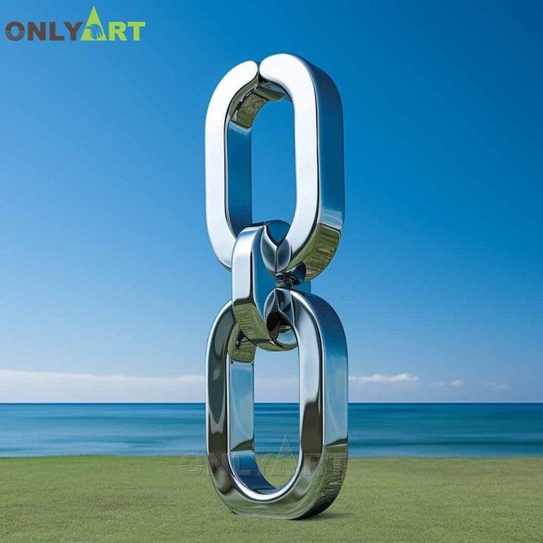 Garden Metal Chain Link Sculpture OAS-CLS9 - salestatue