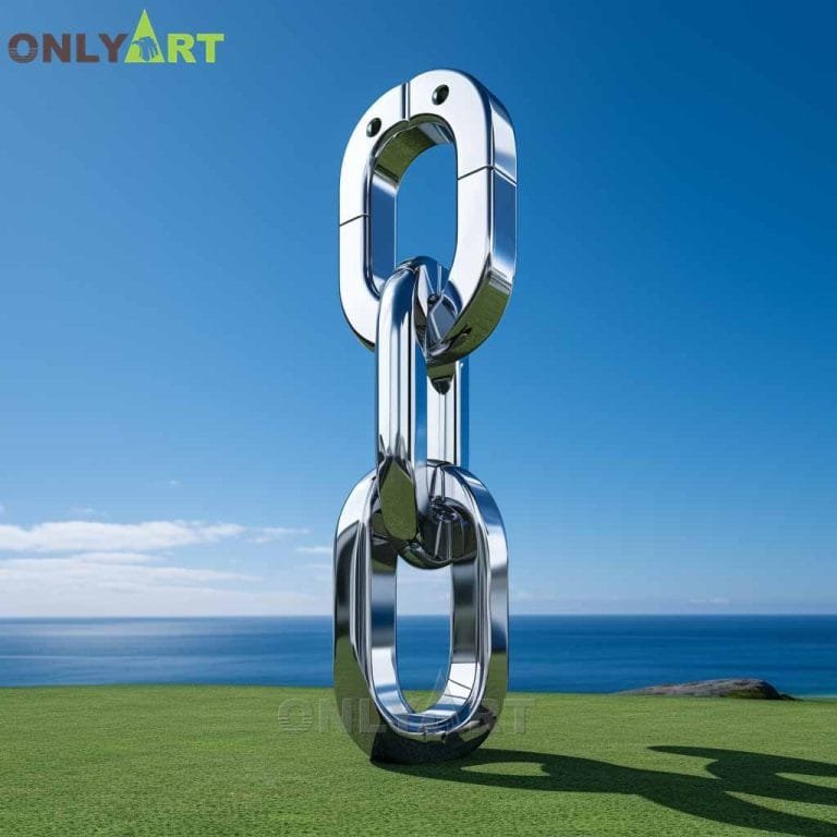 Garden Metal Chain Link Sculpture OAS-CLS9 - salestatue