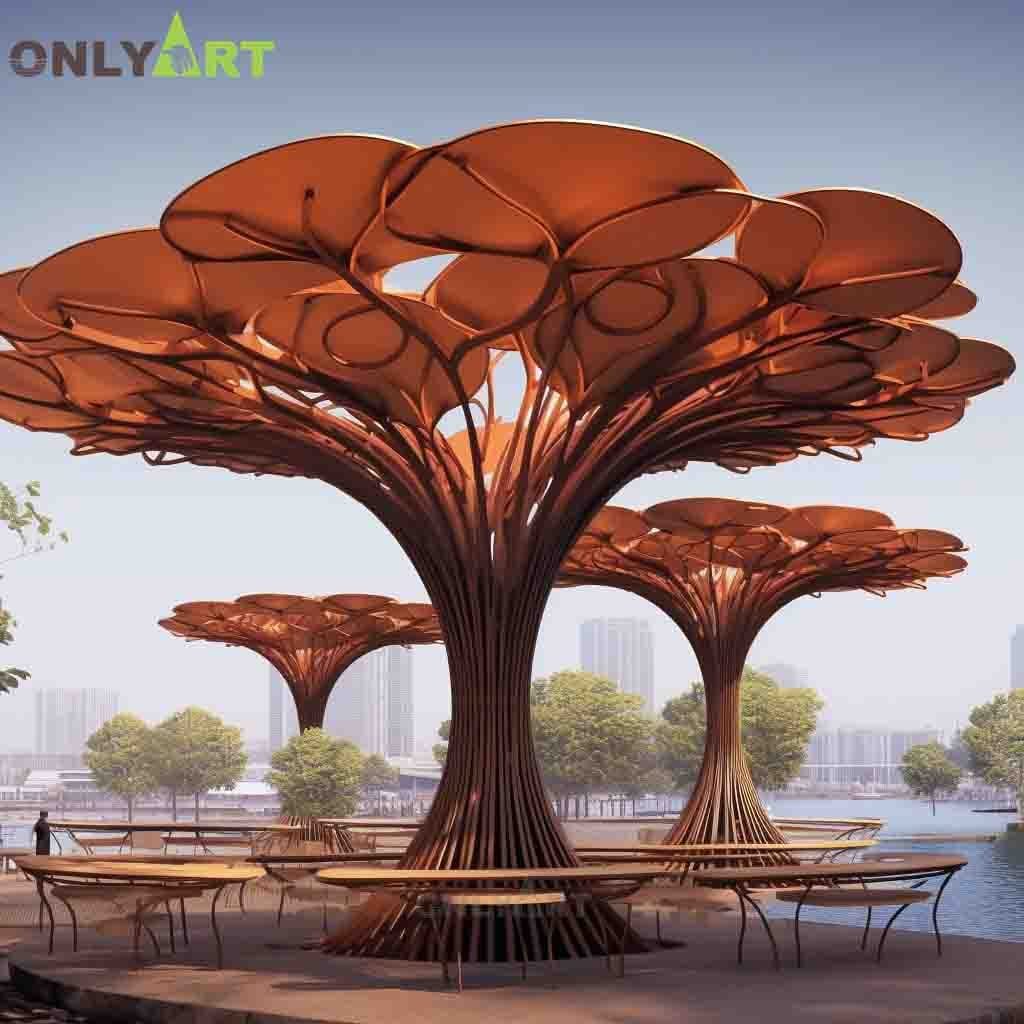 Outdoor Garden Steel Tree Sculpture OAS-ST7 - salestatue