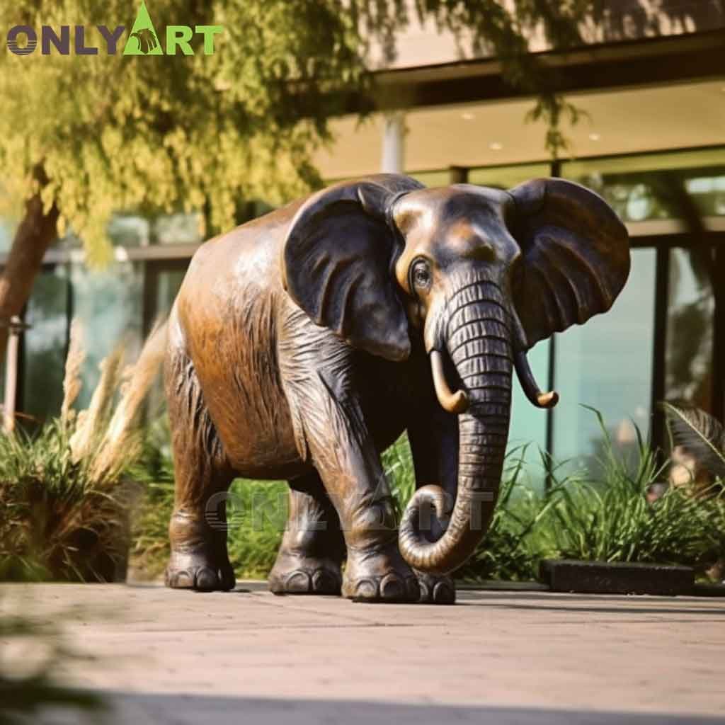 Bronze Life Size Elephant Statue - salestatue