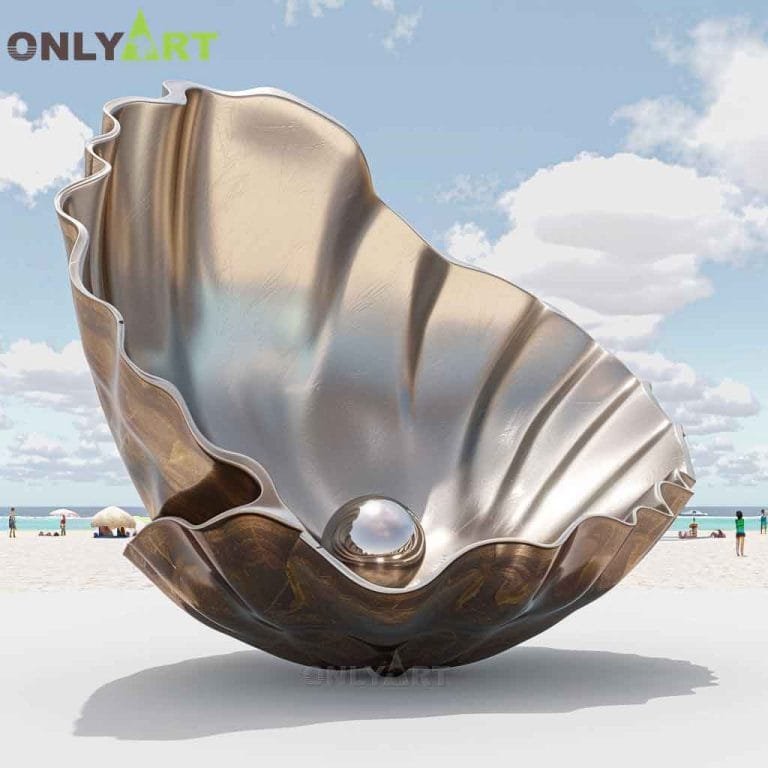 4m Metal Shell Pearl Statue For Sale - salestatue