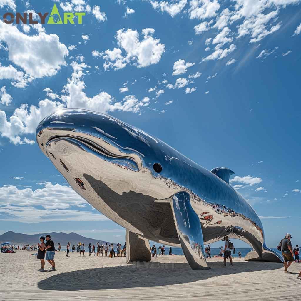 5m Metal Blue Whale Sculpture For Sale - salestatue
